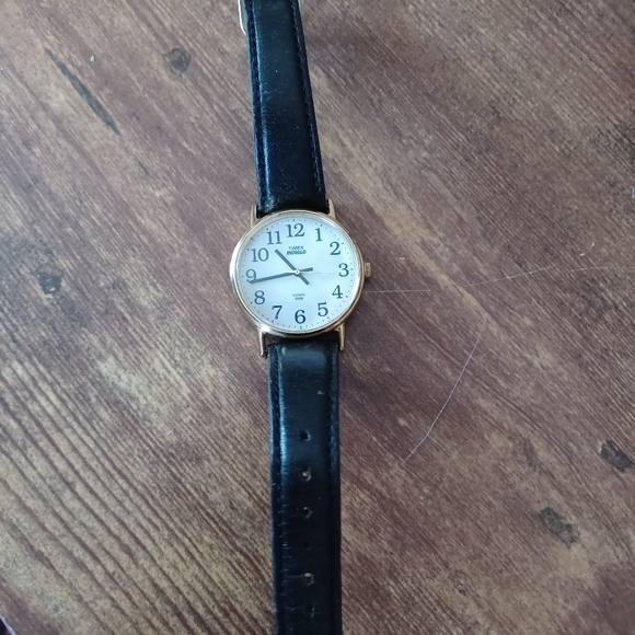 Timex | Accessories | Unisex Timex Indigo Watch W Black Leather Band ...